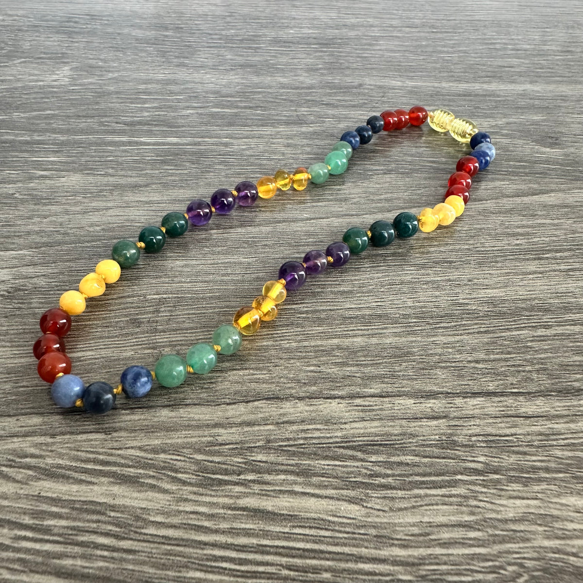 Polished Milk Chakra Baltic Amber Necklace - Limited Edition