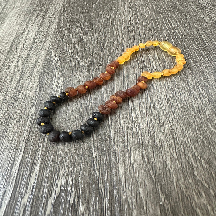 Raw Rainbow Amber Necklace - Limited Edition