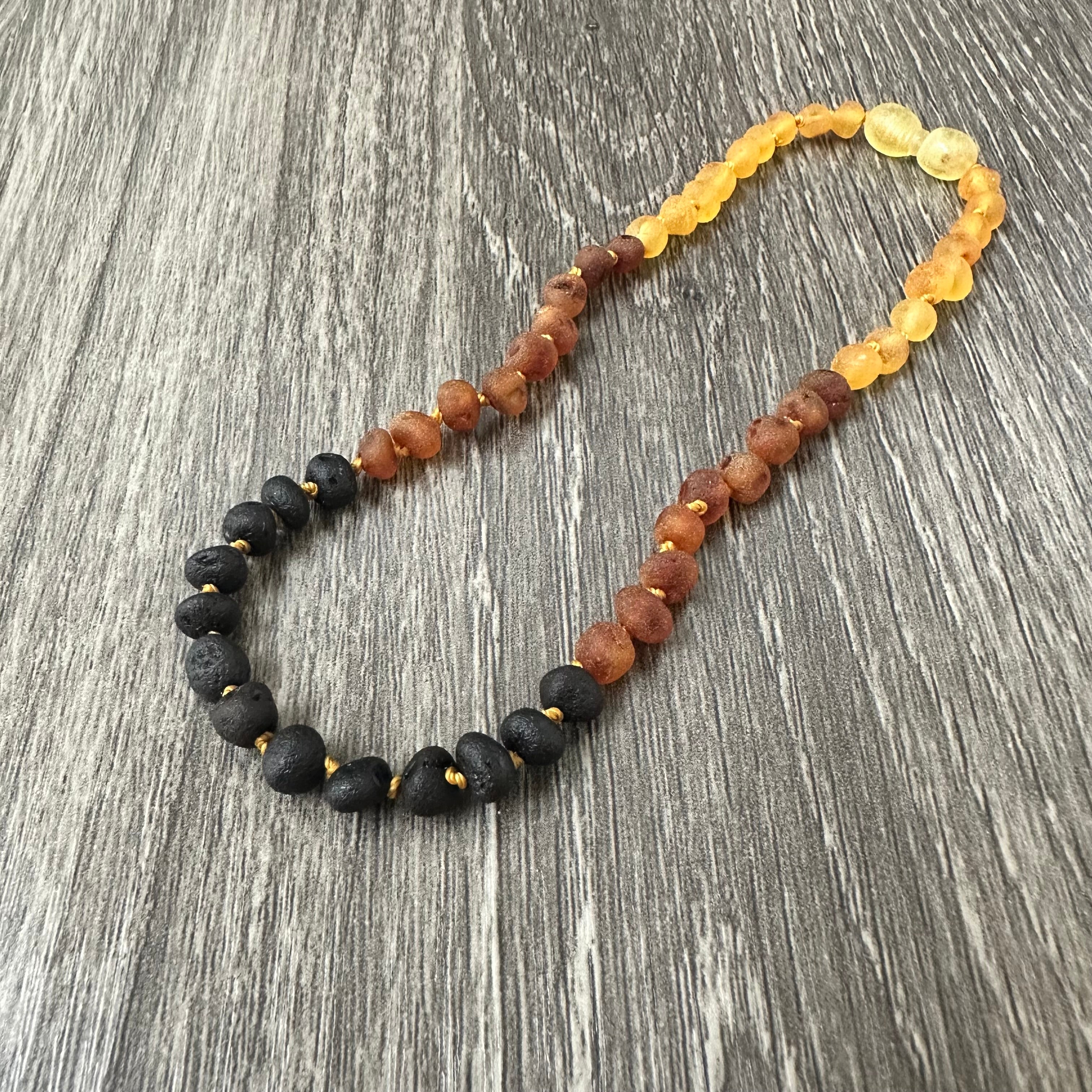 Raw Rainbow Amber Necklace - Limited Edition