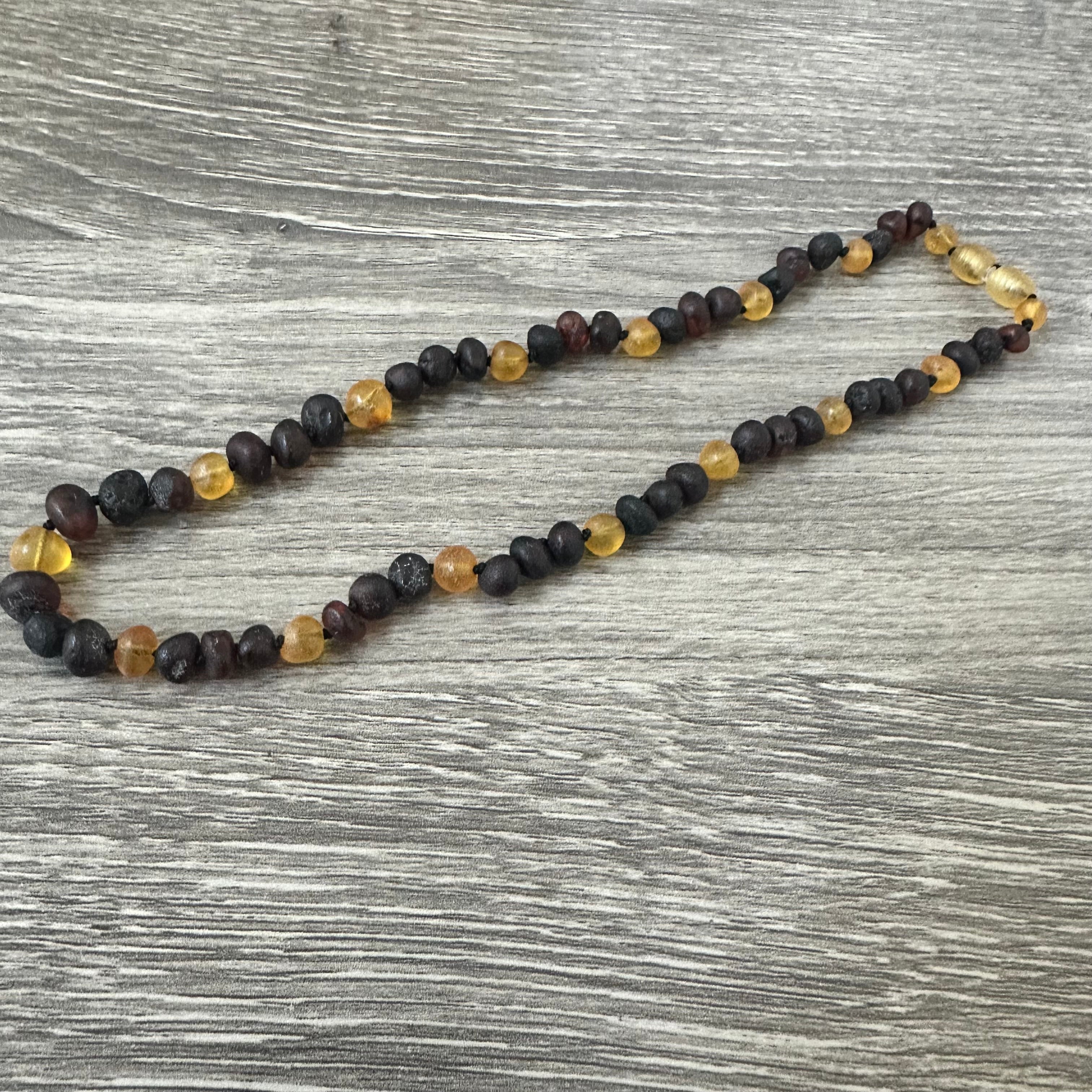 Baltic Amber Necklace Raw Cherry Honey - Limited Edition