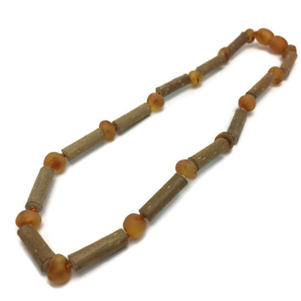 11" Hazelwood Necklace Eczema Colic Reflux GERD Raw Honey Baltic Amber
