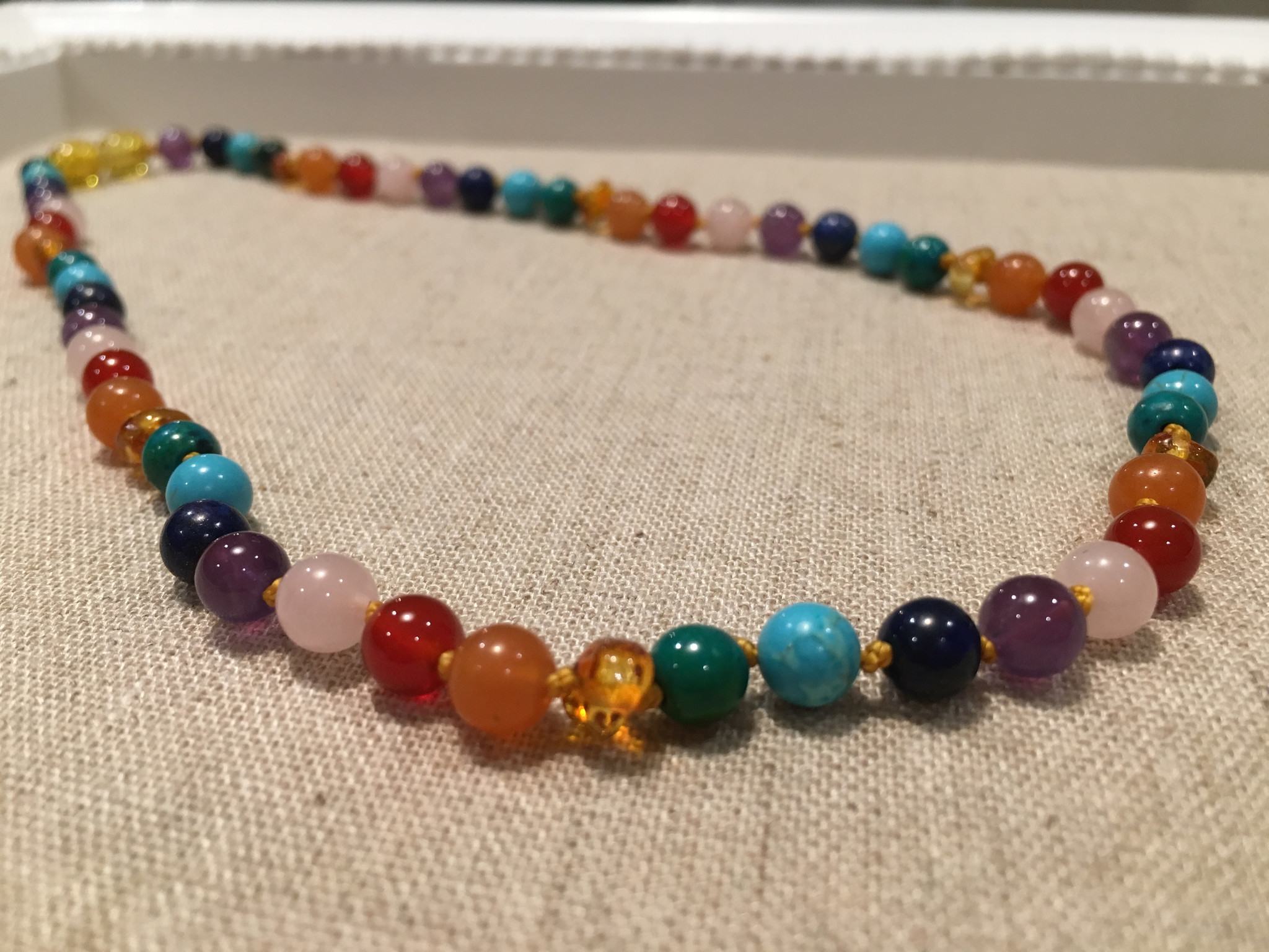 Baltic Amber 17 19 Necklace 12.5 or 11 inch SET Rainbow Honey Amber